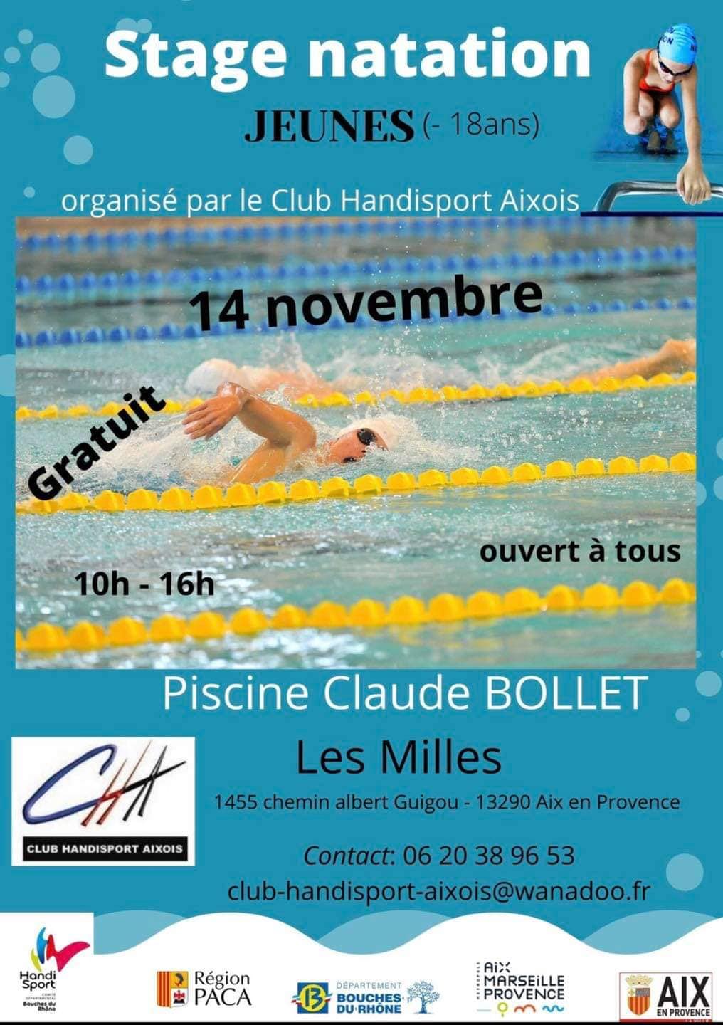 STAGE NATATION JEUNES – Natation Handisport