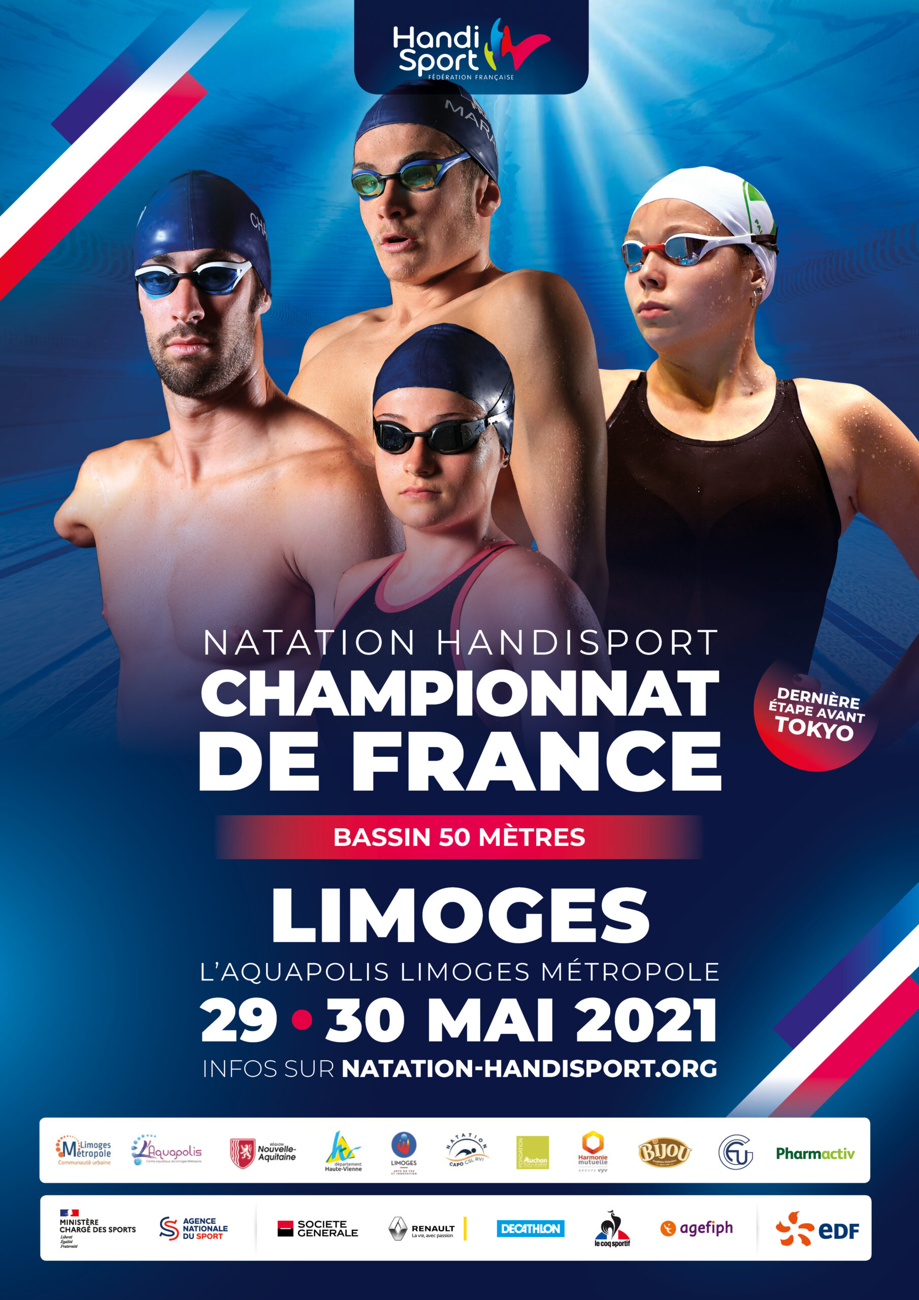Championnats de France 50m. | Limoges 2021 :: INFORMATIONS – Natation ...